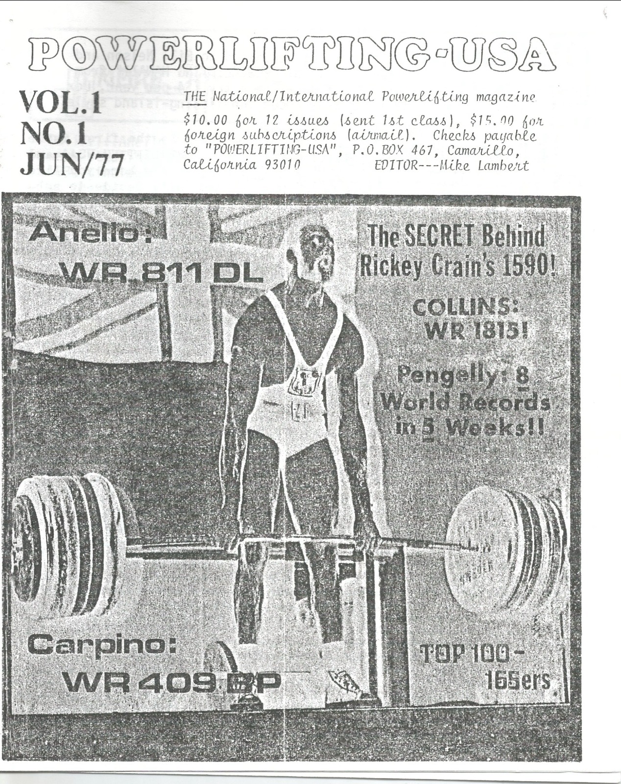 Volumen 1 Powerlifting USA Magazine - Lucio Doncel
